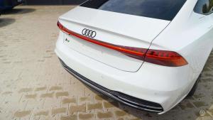 White Audi A7 Sportback 2019 in Vilnius, with an engine capacity of 3.00 L and mileage of 160 thousand km for 39990 €, photo 8 on AUTOMOTO.COM.LV
