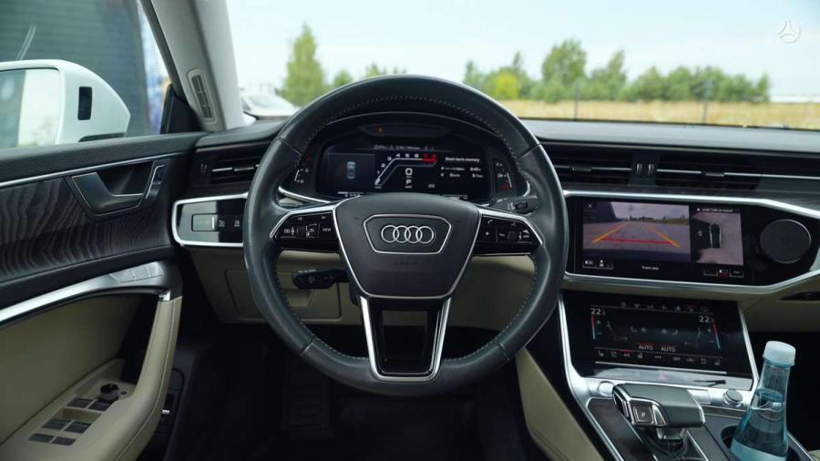 White Audi A7 Sportback 2019 in Vilnius, with an engine capacity of 3.00 L and mileage of 160 thousand km for 39990 €, photo 14 on AUTOMOTO.COM.LV