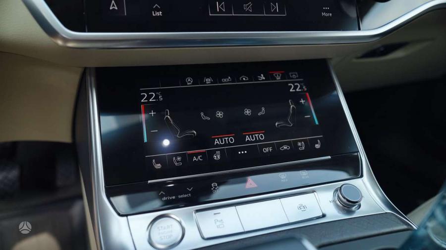White Audi A7 Sportback 2019 in Vilnius, with an engine capacity of 3.00 L and mileage of 160 thousand km for 39990 €, photo 21 on AUTOMOTO.COM.LV