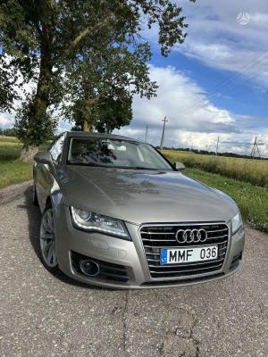 Dzeltens Audi A7 Sportback 2012 Kėdainiai, ar dzinēja tilpumu 2.97 L un nobraukumu 470 tūkst. km par 10200 €, foto  vietnē AUTOMOTO.COM.LV