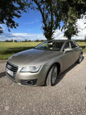 Yellow Audi A7 Sportback 2012 in Kedainiai, with an engine capacity of 2.97 L and mileage of 470 thousand km for 10200 €, photo 6 on AUTOMOTO.COM.LV