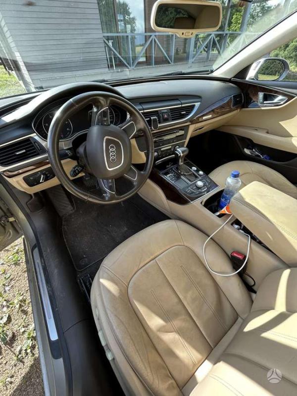 Dzeltens Audi A7 Sportback 2012 Kėdainiai, ar dzinēja tilpumu 2.97 L un nobraukumu 470 tūkst. km par 10200 €, foto 6 vietnē AUTOMOTO.COM.LV
