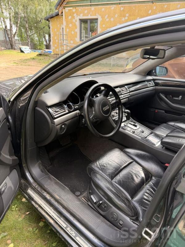 Black Audi A8 2007 in Riga, with an engine capacity of 4.00 L and mileage of 244 thousand km for 4000 €, photo 3 on AUTOMOTO.COM.LV