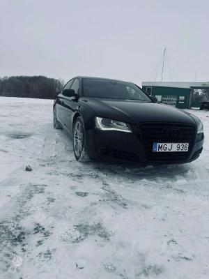 Black Audi A8 2011 in Vilkaviskis, with an engine capacity of 4.13 L and mileage of 371 thousand km for 14100 €, photo  on AUTOMOTO.COM.LV