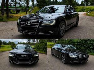 Black Audi A8 2012 in Vilnius, with an engine capacity of 3.00 L and mileage of 343 thousand km for 9250 €, photo  on AUTOMOTO.COM.LV