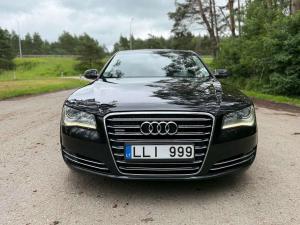Black Audi A8 2012 in Vilnius, with an engine capacity of 3.00 L and mileage of 343 thousand km for 9250 €, photo 3 on AUTOMOTO.COM.LV