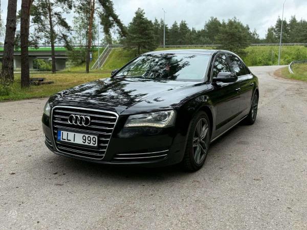 Melns Audi A8 2012 Viļņa, ar dzinēja tilpumu 3.00 L un nobraukumu 343 tūkst. km par 9250 €, foto 6 vietnē AUTOMOTO.COM.LV