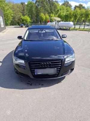 Melns Audi A8 2012 Jurbarkas, ar dzinēja tilpumu 4.20 L un nobraukumu 196 tūkst. km par 10450 €, foto 3 vietnē AUTOMOTO.COM.LV