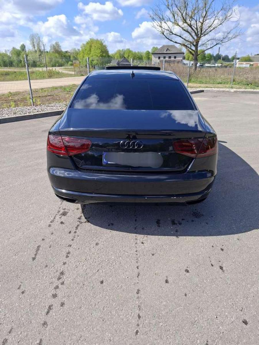 Melns Audi A8 2012 Jurbarkas, ar dzinēja tilpumu 4.20 L un nobraukumu 196 tūkst. km par 10450 €, foto 4 vietnē AUTOMOTO.COM.LV