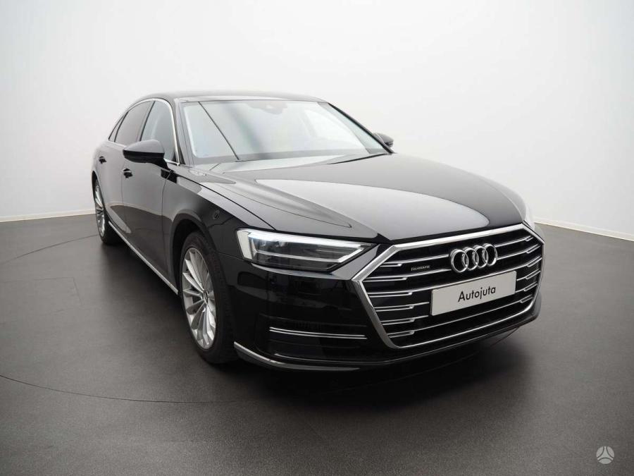 Black Audi A8 2019 in Vilnius, with an engine capacity of 2.97 L and mileage of 132 thousand km for 36500 €, photo 4 on AUTOMOTO.COM.LV