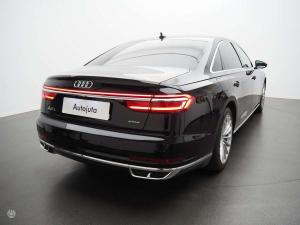 Black Audi A8 2019 in Vilnius, with an engine capacity of 2.97 L and mileage of 132 thousand km for 36500 €, photo 5 on AUTOMOTO.COM.LV