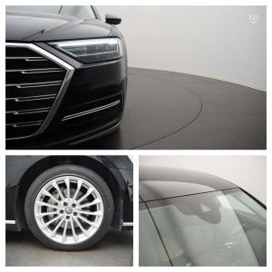 Black Audi A8 2019 in Vilnius, with an engine capacity of 2.97 L and mileage of 132 thousand km for 36500 €, photo 8 on AUTOMOTO.COM.LV