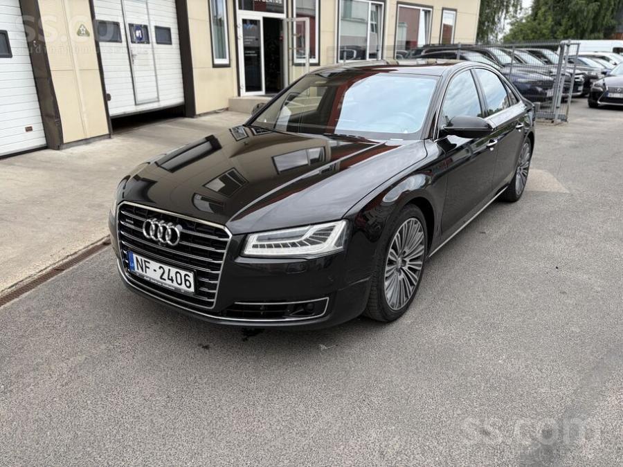 Melns Audi A8 2017 Rīga, ar dzinēja tilpumu 3.00 L un nobraukumu 285 tūkst. km par 19800 €, foto 1 vietnē AUTOMOTO.COM.LV