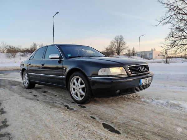 Black Audi A8 2000 in Vilnius, with an engine capacity of 2.77 L and mileage of 276 thousand km for 3800 €, photo 2 on AUTOMOTO.COM.LV