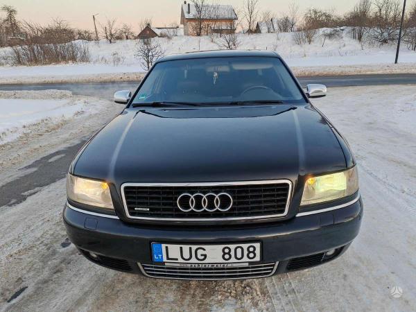 Black Audi A8 2000 in Vilnius, with an engine capacity of 2.77 L and mileage of 276 thousand km for 3800 €, photo 10 on AUTOMOTO.COM.LV