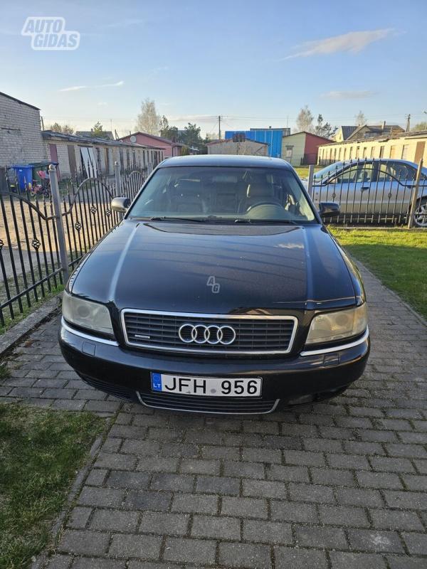 Black Audi A8 2000 in Vilnius, with an engine capacity of 2.50 L and mileage of 350 thousand km for 950 €, photo 1 on AUTOMOTO.COM.LV