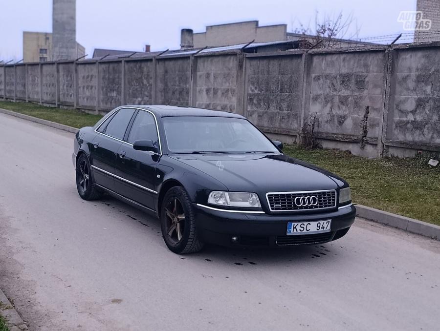 Melns Audi A8 2002 Kauņa, ar dzinēja tilpumu 2.50 L un nobraukumu 322 tūkst. km par 2400 €, foto 1 vietnē AUTOMOTO.COM.LV