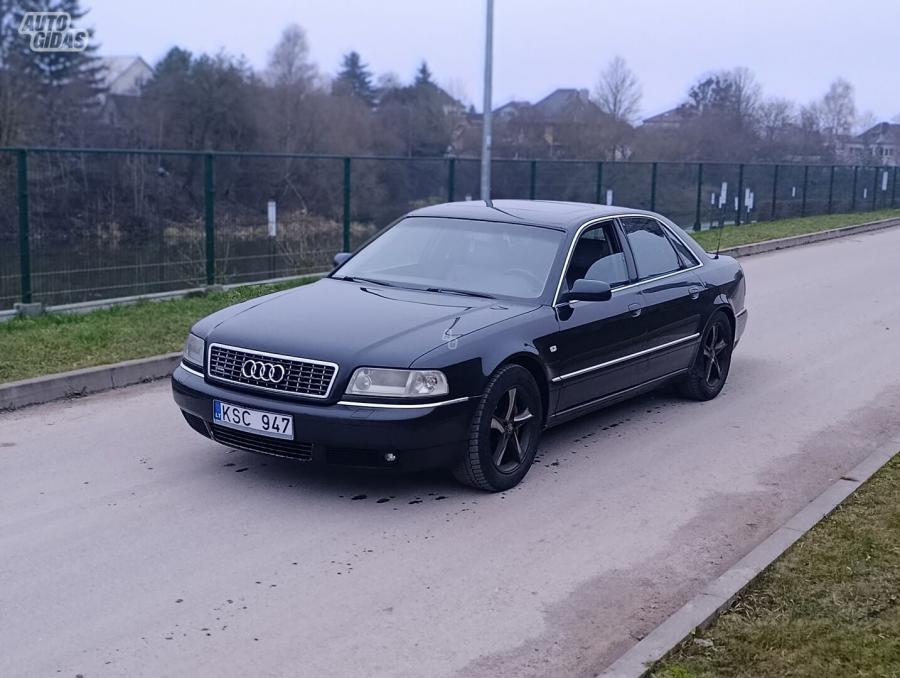 Melns Audi A8 2002 Kauņa, ar dzinēja tilpumu 2.50 L un nobraukumu 322 tūkst. km par 2400 €, foto 3 vietnē AUTOMOTO.COM.LV