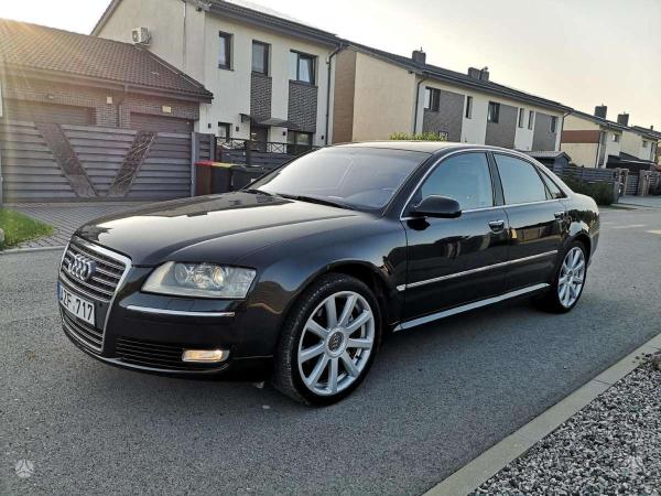 Melns Audi A8 2003 Klaipėda, ar dzinēja tilpumu 4.17 L un nobraukumu 370 tūkst. km par 4250 €, foto 3 vietnē AUTOMOTO.COM.LV