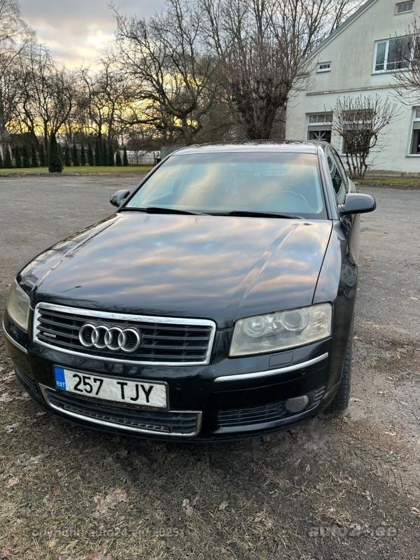 Melns Audi A8 2004 Viljandi, ar dzinēja tilpumu 3.00 L un nobraukumu 530 tūkst. km par 4200 €, foto 1 vietnē AUTOMOTO.COM.LV