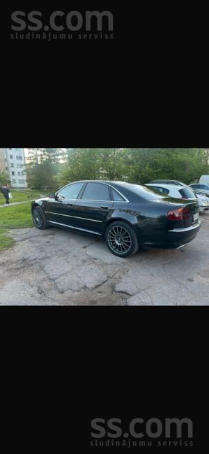 Melns Audi A8 2004 Rīga, ar dzinēja tilpumu 3.00 L un nobraukumu 362 tūkst. km par 3300 €, foto  vietnē AUTOMOTO.COM.LV