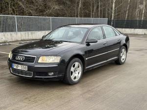 Melns Audi A8 2004 Viļņa, ar dzinēja tilpumu 2.97 L un nobraukumu 404 tūkst. km par 1500 €, foto  vietnē AUTOMOTO.COM.LV