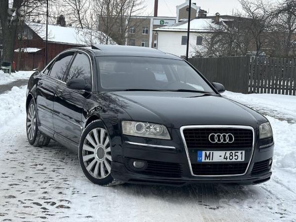 Black Audi A8 2004 in Jelgava, with an engine capacity of 4.00 L and mileage of 320 thousand km for 5950 €, photo 1 on AUTOMOTO.COM.LV