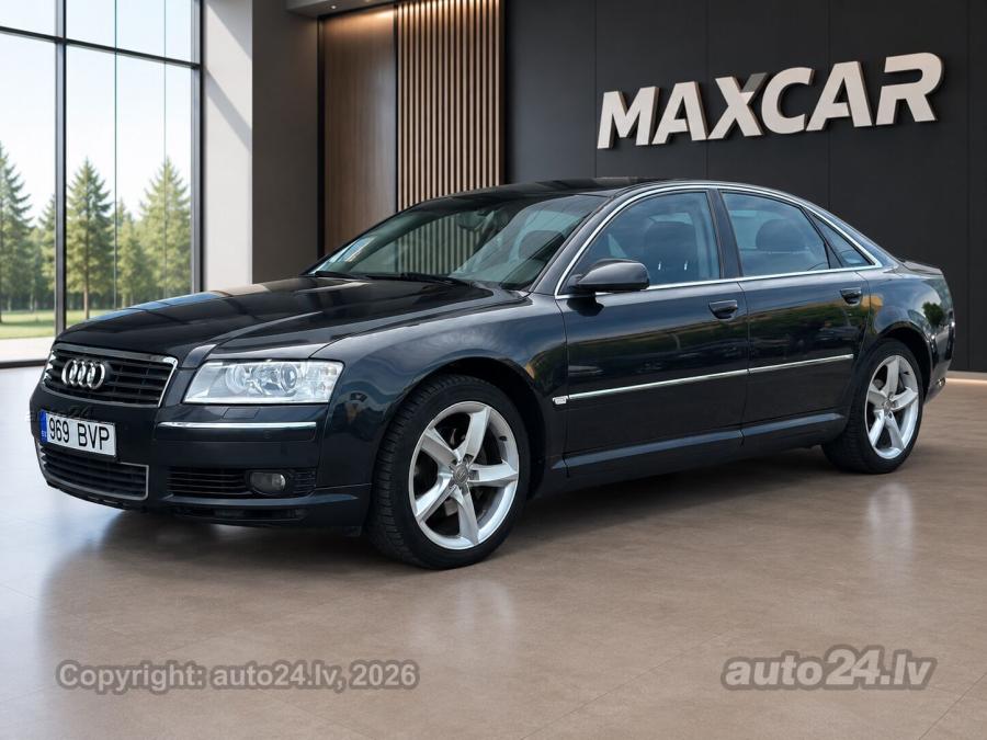 Black Audi A8 2004 in Tallinn, with an engine capacity of 3.00 L and mileage of 351 thousand km for 2999 €, photo 5 on AUTOMOTO.COM.LV