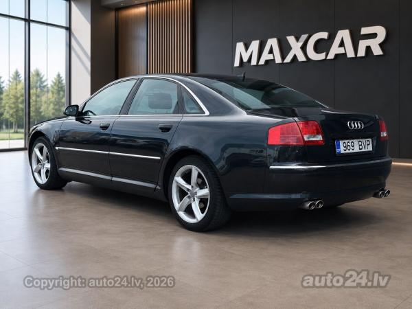 Black Audi A8 2004 in Tallinn, with an engine capacity of 3.00 L and mileage of 351 thousand km for 2999 €, photo 5 on AUTOMOTO.COM.LV