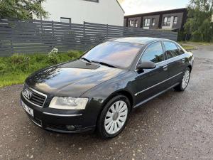 Melns Audi A8 2004 Viļņa, ar dzinēja tilpumu 3.94 L un nobraukumu 442 tūkst. km par 2999 €, foto  vietnē AUTOMOTO.COM.LV