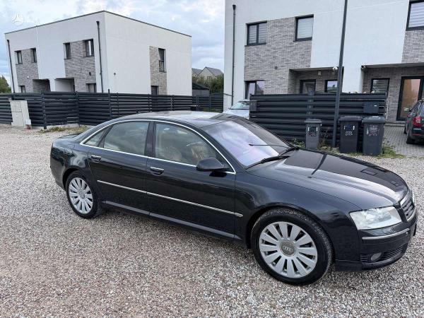 Audi A8 2004 Viļņa vietnē Melns Audi A8 2004 Viļņa, ar dzinēja tilpumu 3.94 L un nobraukumu 442 tūkst. km par 2850 €, foto 5 vietnē AUTOMOTO.COM.LV