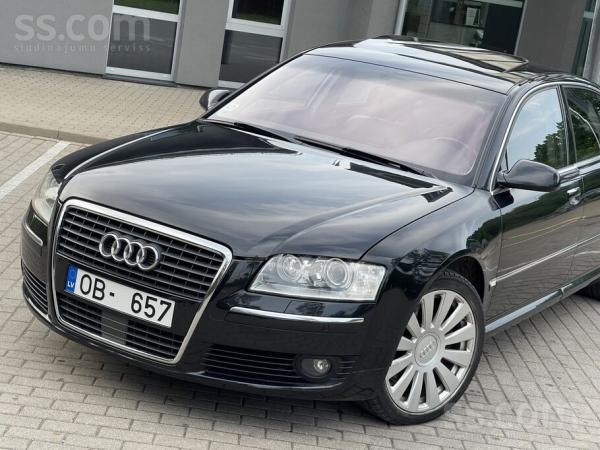 Melns Audi A8 2005 Jūrmala, ar dzinēja tilpumu 4.20 L un nobraukumu 0 tūkst. km par 6650 €, foto 4 vietnē AUTOMOTO.COM.LV