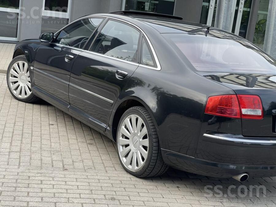 Melns Audi A8 2005 Jūrmala, ar dzinēja tilpumu 4.20 L un nobraukumu 0 tūkst. km par 6650 €, foto 9 vietnē AUTOMOTO.COM.LV