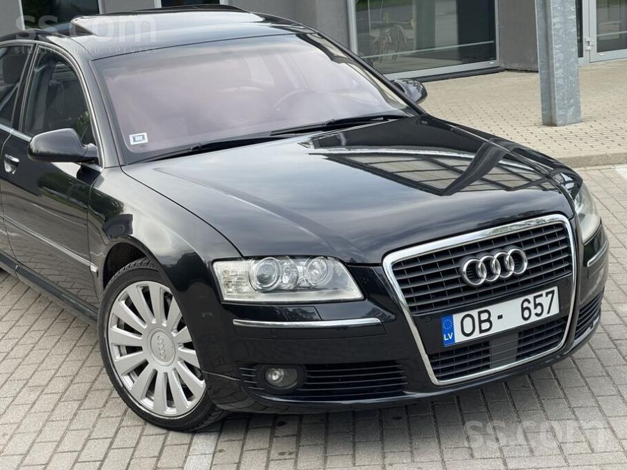 Melns Audi A8 2005 Jūrmala, ar dzinēja tilpumu 4.20 L un nobraukumu 0 tūkst. km par 6650 €, foto 12 vietnē AUTOMOTO.COM.LV