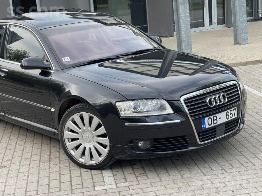 Melns Audi A8 2005 Jūrmala, ar dzinēja tilpumu 4.20 L un nobraukumu 0 tūkst. km par 6650 €, foto 14 vietnē AUTOMOTO.COM.LV