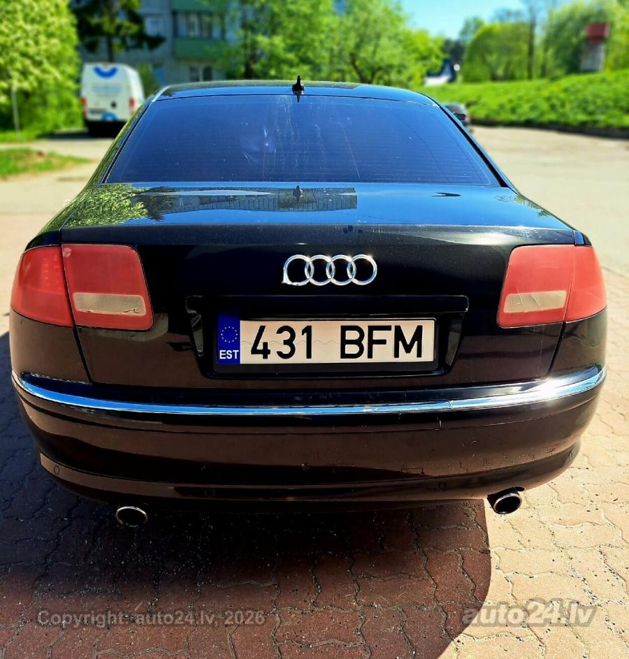 Black Audi A8 2005 in Tallinn, with an engine capacity of 3.70 L and mileage of 0 thousand km for 5200 €, photo 3 on AUTOMOTO.COM.LV