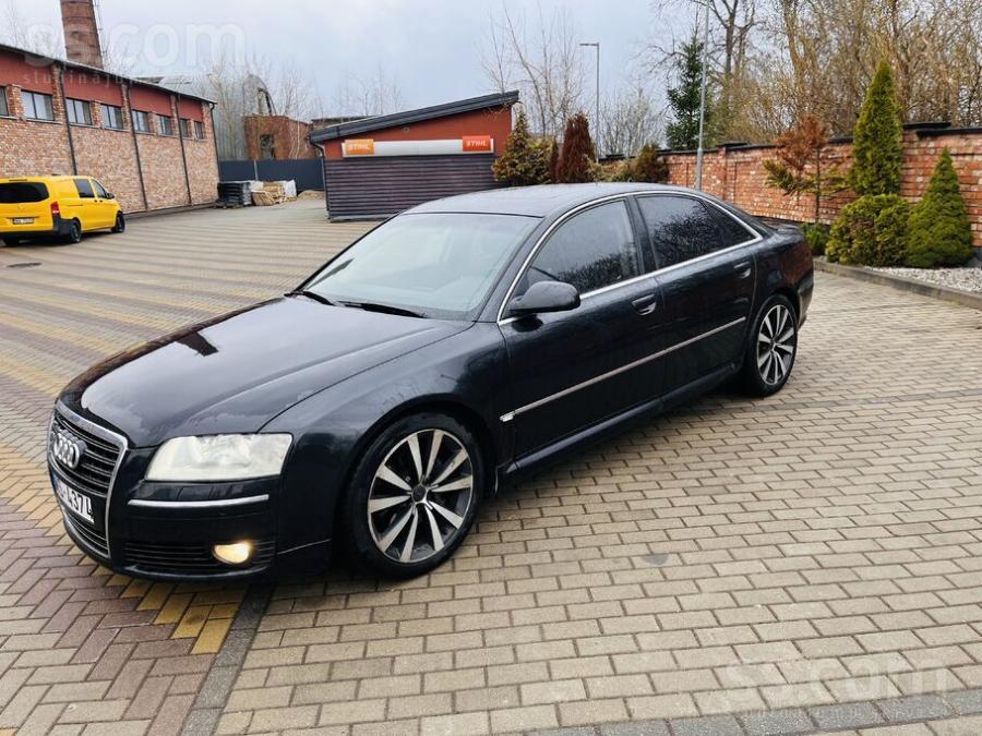Melns Audi A8 2005 Jēkabpils, ar dzinēja tilpumu 3.00 L un nobraukumu 421 tūkst. km par 3500 €, foto 1 vietnē AUTOMOTO.COM.LV