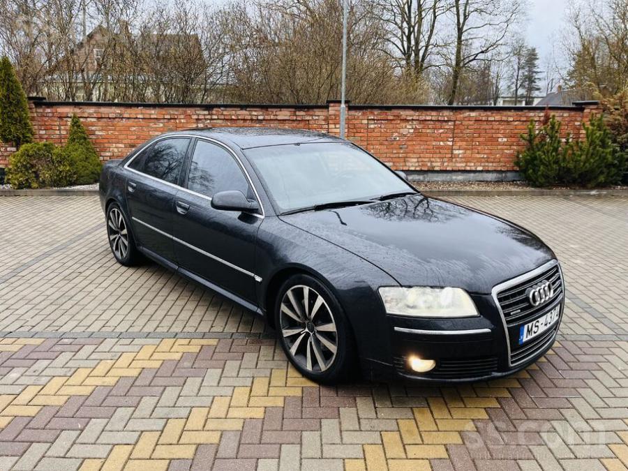 Melns Audi A8 2005 Jēkabpils, ar dzinēja tilpumu 3.00 L un nobraukumu 421 tūkst. km par 3500 €, foto 5 vietnē AUTOMOTO.COM.LV
