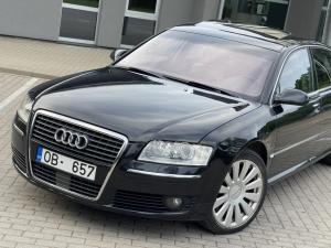 Black Audi A8 2005 in Riga, with an engine capacity of 4.20 L and mileage of 285 thousand km for 6650 €, photo 27 on AUTOMOTO.COM.LV