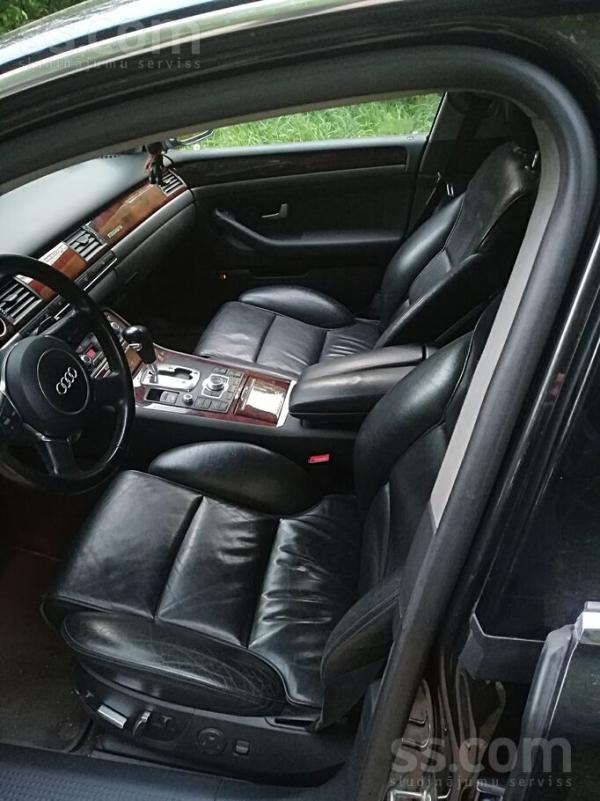 Black Audi A8 2005 in Ludza, with an engine capacity of 3.00 L and mileage of 270 thousand km for 3800 €, photo 5 on AUTOMOTO.COM.LV