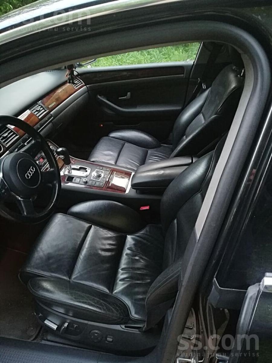 Melns Audi A8 2005 Ludza, ar dzinēja tilpumu 3.00 L un nobraukumu 270 tūkst. km par 3800 €, foto 6 vietnē AUTOMOTO.COM.LV