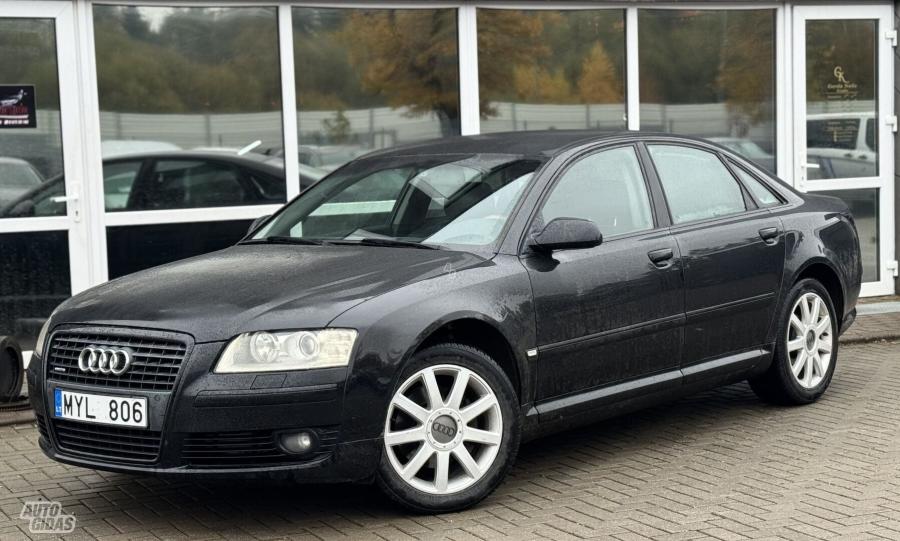 Black Audi A8 2005 in Radviliskis, with an engine capacity of 3.00 L and mileage of 308 thousand km for 4150 €, photo 1 on AUTOMOTO.COM.LV