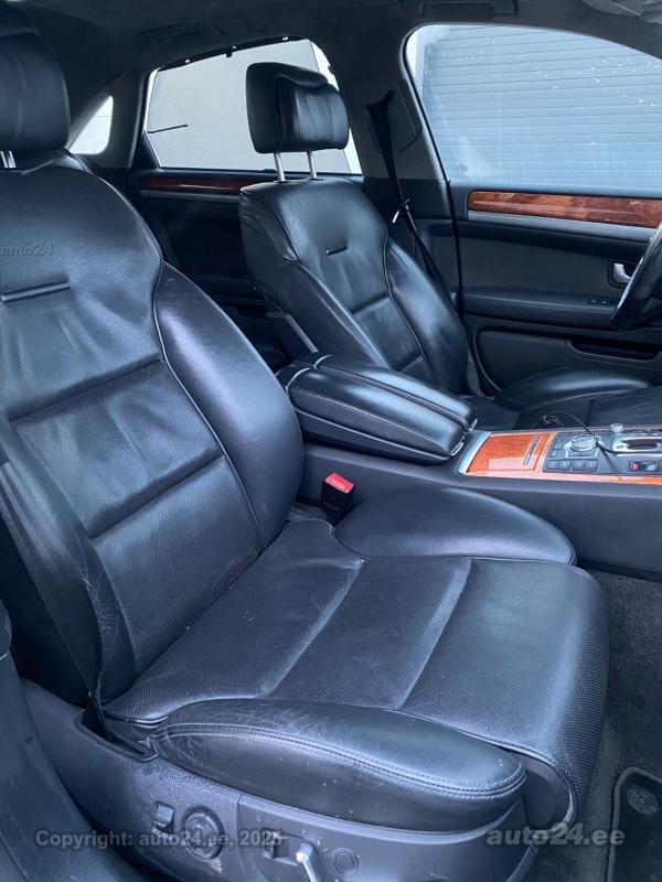 Black Audi A8 2006 in Tartu, with an engine capacity of 4.20 L and mileage of 361 thousand km for 5490 €, photo 11 on AUTOMOTO.COM.LV
