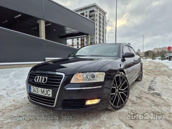 Black Audi A8 2006 in Tallinn, with an engine capacity of 4.10 L and mileage of 360 thousand km for 5990 €, photo 1 on AUTOMOTO.COM.LV