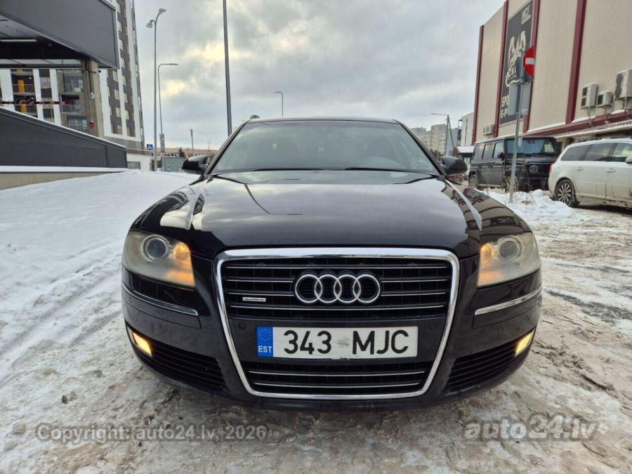 Black Audi A8 2006 in Tallinn, with an engine capacity of 4.10 L and mileage of 360 thousand km for 5990 €, photo 4 on AUTOMOTO.COM.LV