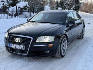 Melns Audi A8 2006 Viļņa, ar dzinēja tilpumu 4.17 L un nobraukumu 256 tūkst. km par 3650 €, foto  vietnē AUTOMOTO.COM.LV