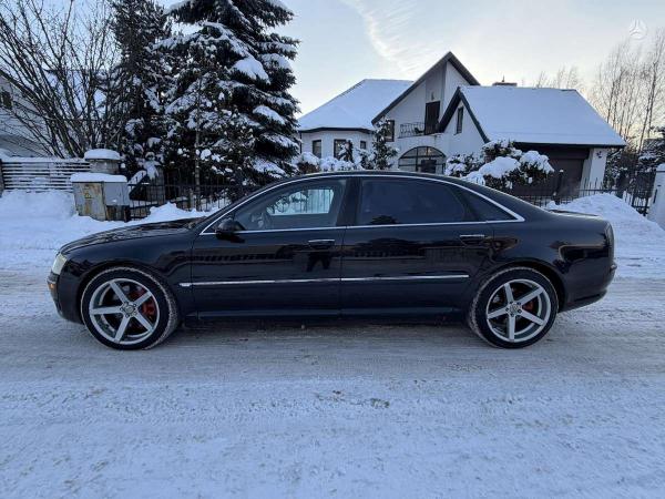 Melns Audi A8 2006 Viļņa, ar dzinēja tilpumu 4.17 L un nobraukumu 266 tūkst. km par 3600 €, foto 3 vietnē AUTOMOTO.COM.LV
