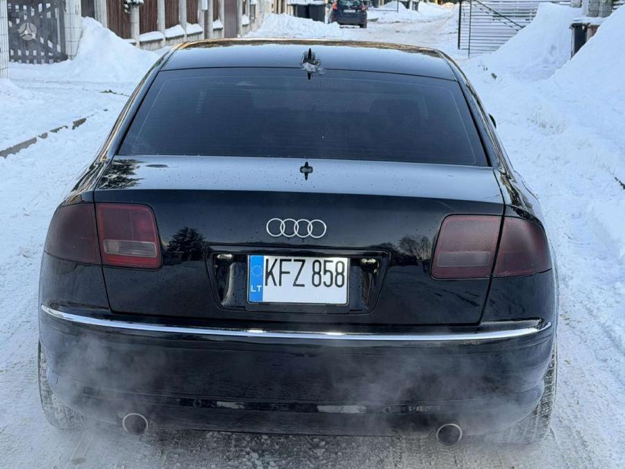 Melns Audi A8 2006 Viļņa, ar dzinēja tilpumu 4.17 L un nobraukumu 266 tūkst. km par 3600 €, foto 6 vietnē AUTOMOTO.COM.LV
