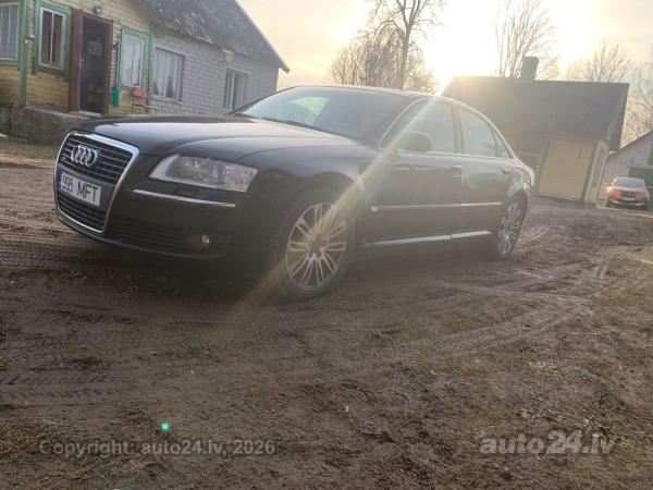 Black Audi A8 2006 in Tartu, with an engine capacity of 4.10 L and mileage of 370 thousand km for 5990 €, photo 3 on AUTOMOTO.COM.LV