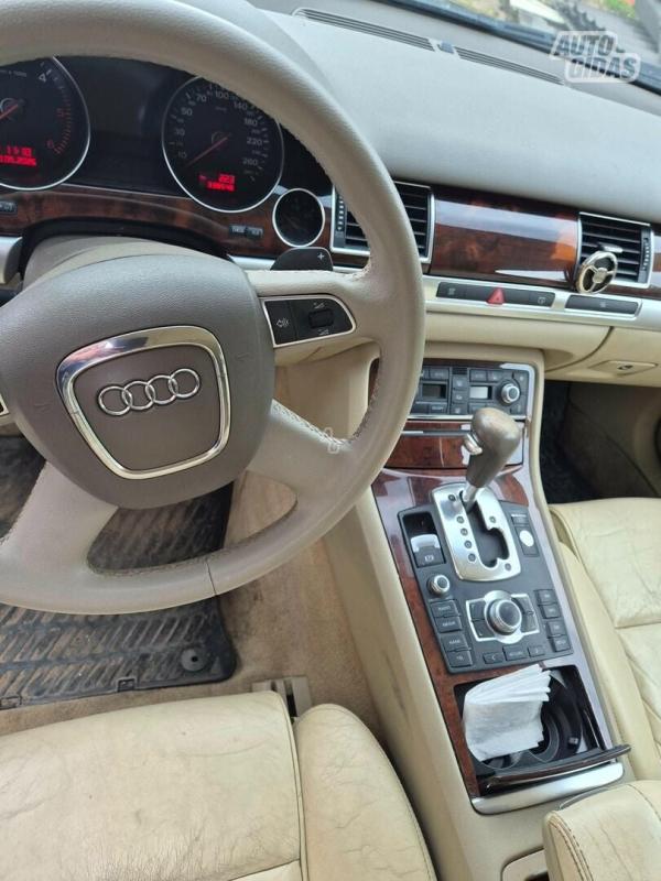 Black Audi A8 2006 in Plunge, with an engine capacity of 3.00 L and mileage of 339 thousand km for 5600 €, photo 5 on AUTOMOTO.COM.LV